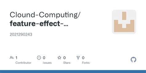 Github Clound Computingfeature Effect Augmentation 2021290243