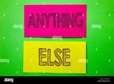 Handwriting Announcement Text Showing Anything Else Conceptual Photo Ask Asking Question To