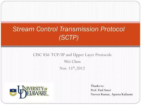 Ppt Stream Control Transmission Protocol Sctp Powerpoint Presentation Id