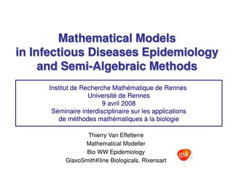 Ppt Mathematical Models In Infectious Diseases Epidemiology And Semi