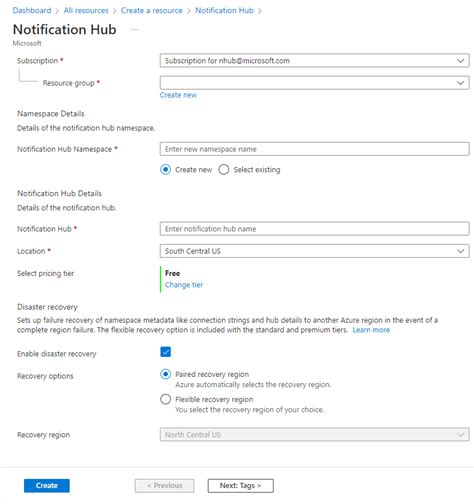 Azure Notification Hubs のリージョン間のディザスター リカバリー Microsoft Learn