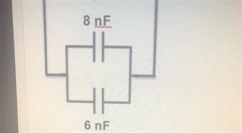 Solved For The Circuit With The Two Capacitors Connected In