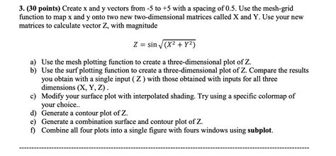 Solved Points Create X And Y Vectors From To Chegg