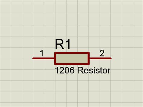 دانلود کتابخانه فوت پرینت مقاومت Smd 1206 به همراه مدل سه بعدی دانلود Pcb
