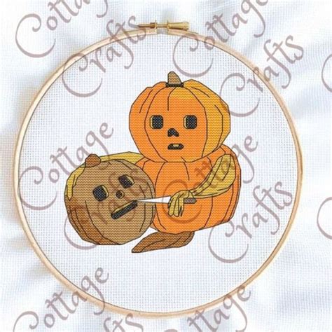 Over The Garden Wall Pottsville Pumpkin Cross Stitch Pattern Digital