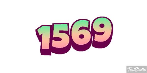 1569 Number Animated  Logo Designs