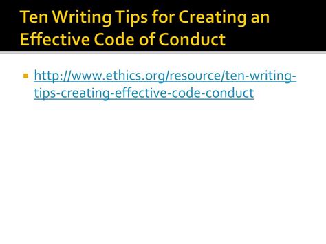 PPT Writing A Code Of Ethics PowerPoint Presentation Free Download ID 6951883