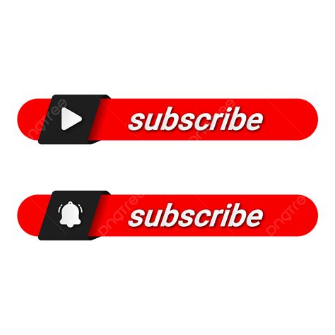 elegant subscribe button clipart vector illustration subscribe button