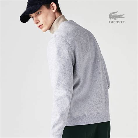 라코스테 20fw Cotton 블렌드 기모 맨투맨 Gry