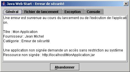 Développons en Java Java Web Start JWS