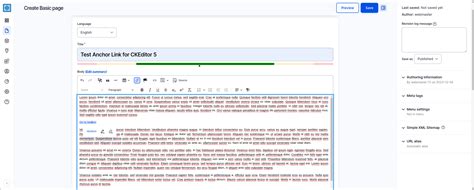 Add The Anchor Link ~3 Module And Configure The Ckeditor 5 Rich Editor