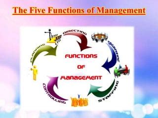 Functions Of Management PPTX Human Resources Business