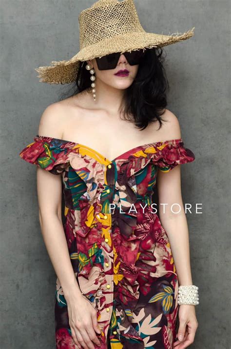 💦p L A Y S T O R E💦 “gili Gatsby Dress” เดรสลายดอกandใบไม้ งานสวยมงลง ดีเทลดีงามสวยทุกองศา ทั้ง