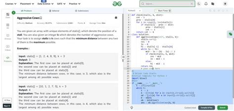 100daysofcode Dsa Geeksforgeeks Python Problemsolving