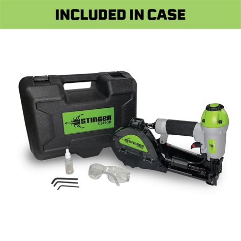 Stinger Cs150b Cap Stapler 18 Gauge 1 4 In Medium Crown Cap Pneumatic Stapler 136012 Sansujyuku
