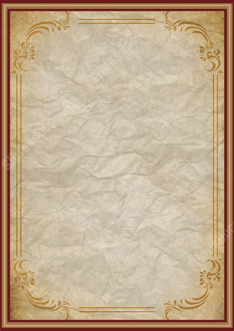 Old Paper Page Border And Printable Background In Word Slidesdocs
