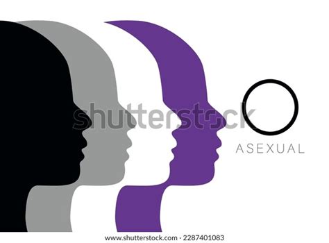 Asexual People Asexual Pride Flag Colors Stock Vector Royalty Free
