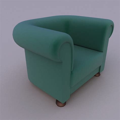 안락 의자 022 3d 모델 19 Obj Fbx 3ds Max Free3d