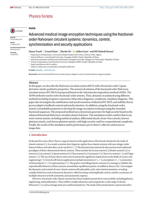 Advanced Medical Image Encryption Techniques Using The Fractional Order