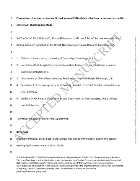 Pdf Comparison Of Suspected And Confirmed Internal Evd Related