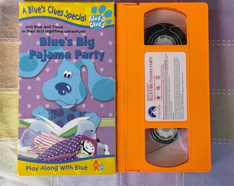 A Blues Clues Special Blues Big Pajama Party 1999 Vintage Vhs