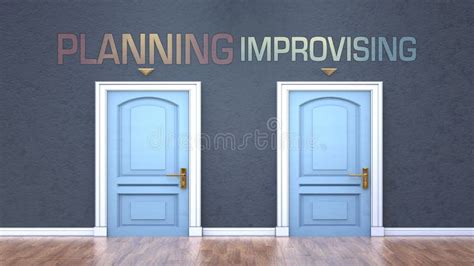 Planear E Improvisar Como Una Opción Retratada Como Palabras Que