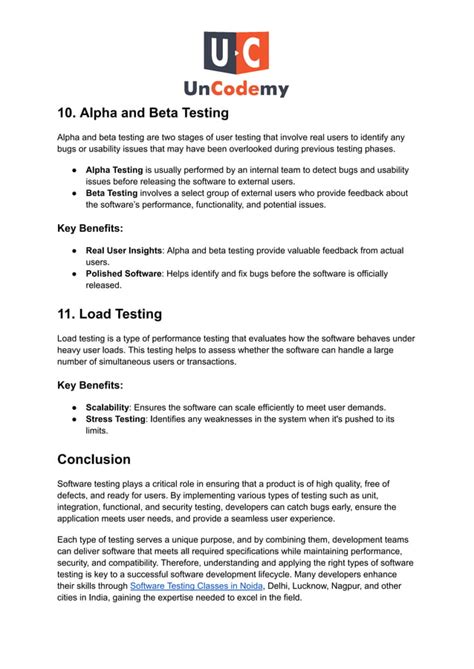 The Most Important Types Of Software Testing Pdf