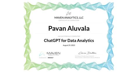 Pavan Kumar Aluvala On Linkedin Chatgpt For Data Analytics • Pavan Aluvala • Maven Analytics