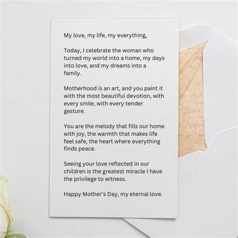 Mothers Day Love Letters Romantic Messages From Husband Digital