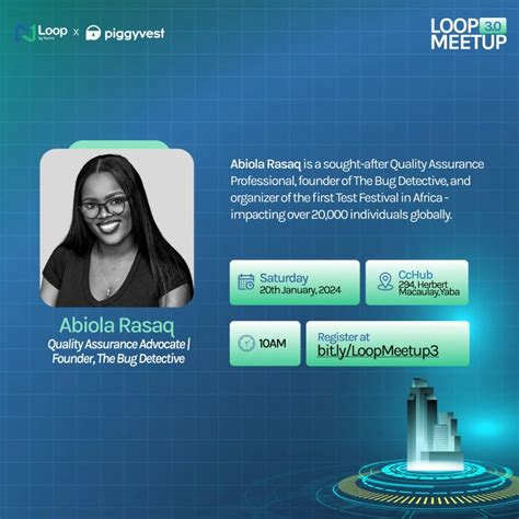 Abiola Rasaq On Linkedin Excited To Share That Ill Be Speaking At Loop Meetup 30 By Termii This