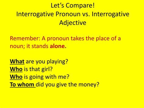 Difference Between Interrogative Adjectives And Interrogative Pronouns My Xxx Hot Girl