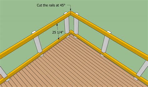 Building Deck Railings Howtospecialist How To Build Step By Step