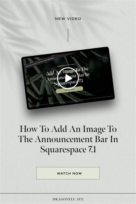 How To Add An Image On The Announcement Bar In Squarespace 7 1