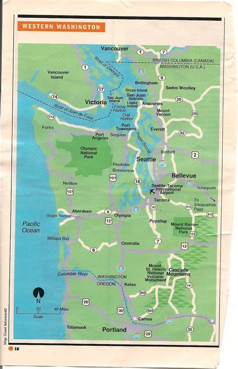 Map Of Western Washington State