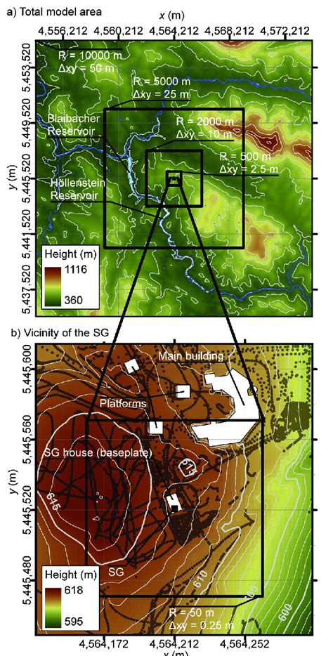2 Spatial Extent Of The Nested Model Domains Black Squares And The Download Scientific
