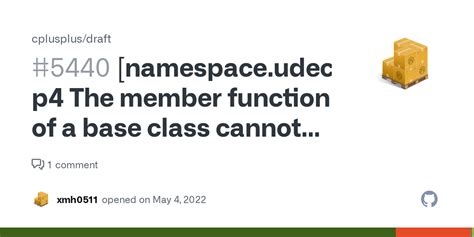 [namespace udecl] p4 the member function of a base class cannot have the signature of the one of