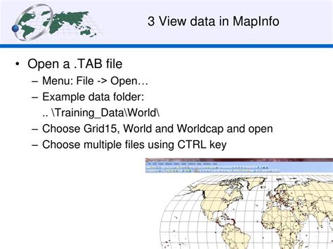 Ppt Mapinfo Professional 110 Getting Started Powerpoint