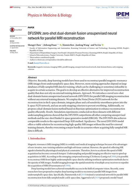 dfusnn zero shot dual domain fusion unsupervised neural network for
