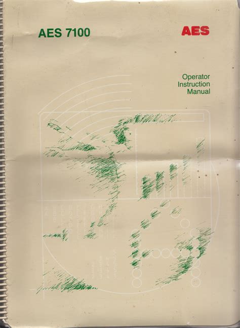 Aes 7100 Operator Instruction Manual And Training Disks Software