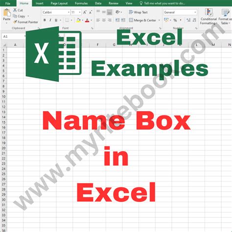 excel example name box in excel myritebook learn tutorials