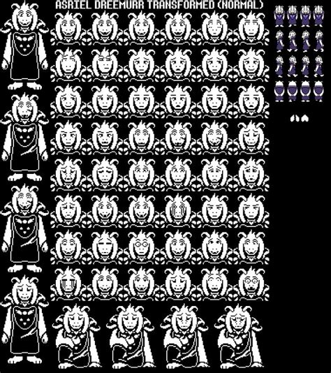 Asriel Dreemurr Transformed Normal Sprite Sheet By PumpkinLOL On