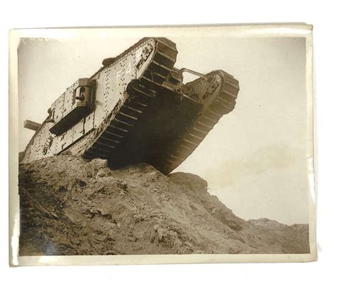 Ww1 Official British Press Photograph Tank F4