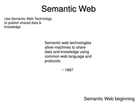 Ppt Decoding The Semantic Web Concepts Technologies And Future