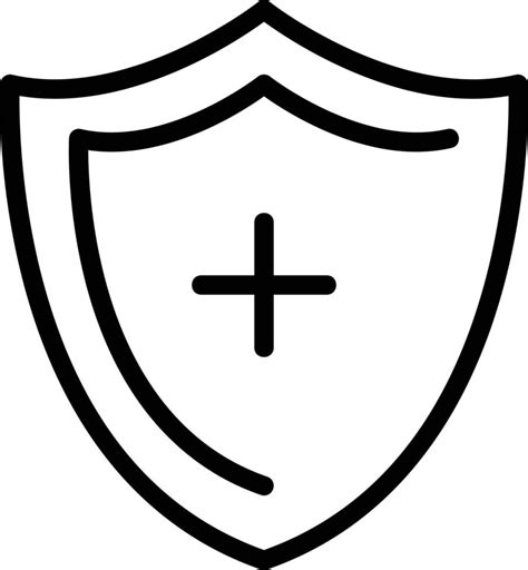 Shield Line Icon 14697456 Vector Art At Vecteezy