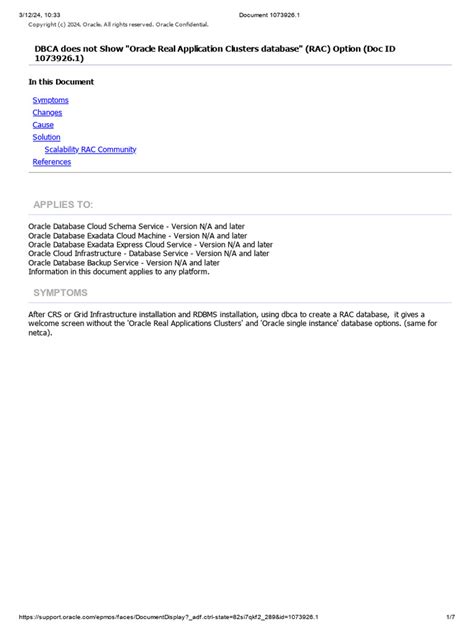 Dbca Does Not Show Pdf Computing Software