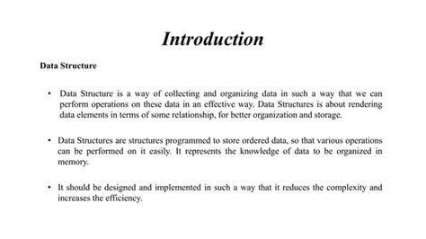 Data Structures And Algorithm Module 1pptx