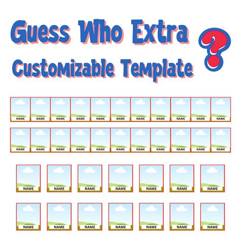 Custom Guess Who Template Electronic 2008 Guess Who Game Printable
