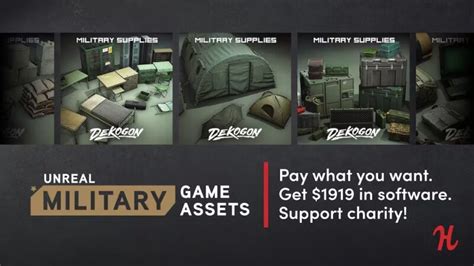 Humble Bundle Unreal Military Game Asset Bundle Epic Bundle