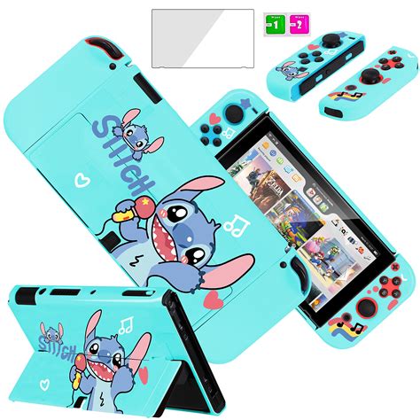 Xinocy Cute Case For Nintendo Switch Oled 2021 Kawaii Cartoon Anime Fun
