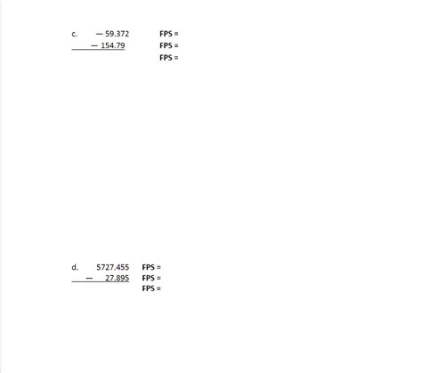 Solved 1 First Convert The Following Numbers As Shown To